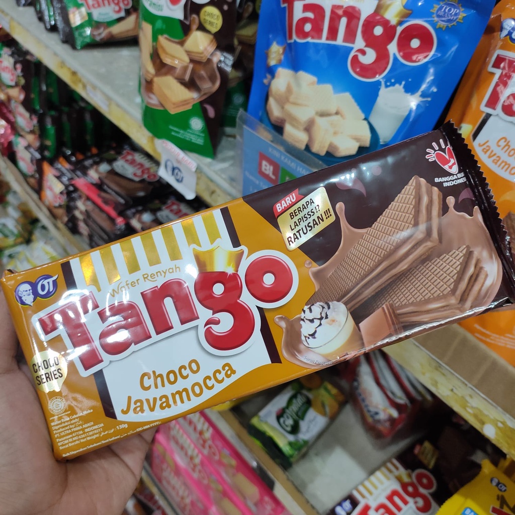 Jual TANGO Wafer Renyah 130gr Rasa Choco Javamocca / Satuan | Shopee ...