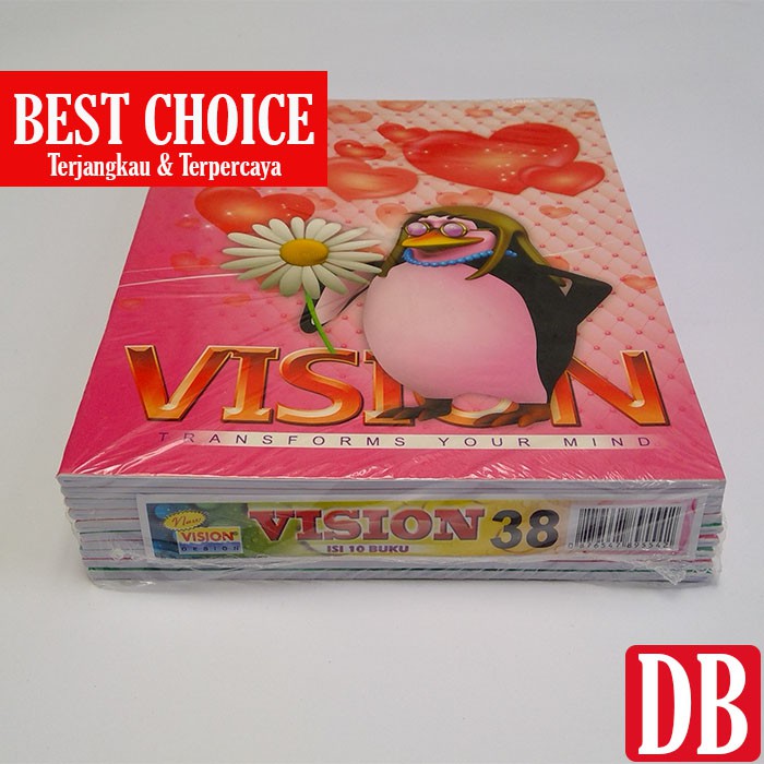 Jual Buku tulis Vision 38 lembar (10 pcs) | Shopee Indonesia