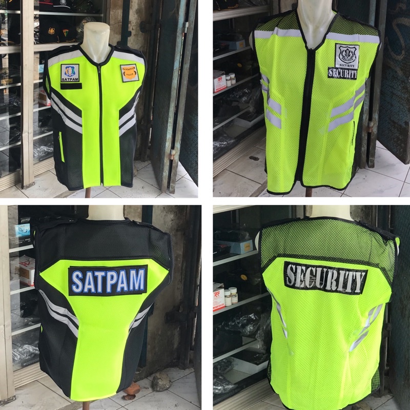 Jual Rompi Security Satpam Lalu Lintas Lalin Tebal+ATRIBUT LENGKAP ...