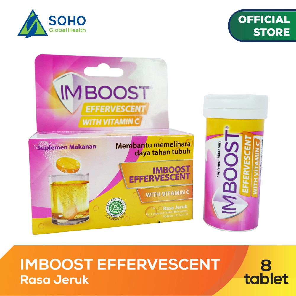 Imboost Effervescent With Vitamin C - 1 Tube @8 Tablet | Shopee Indonesia
