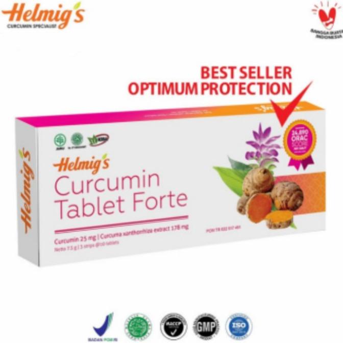 Jual ] Helmigs Curcumin Tablet 25mg @ 10 tablet | Shopee Indonesia