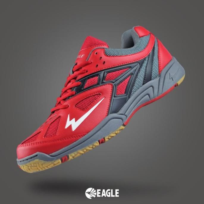 Jual Sepatu Badminton Eagle Flying Claw (Fiery Abu Tua) | Shopee Indonesia