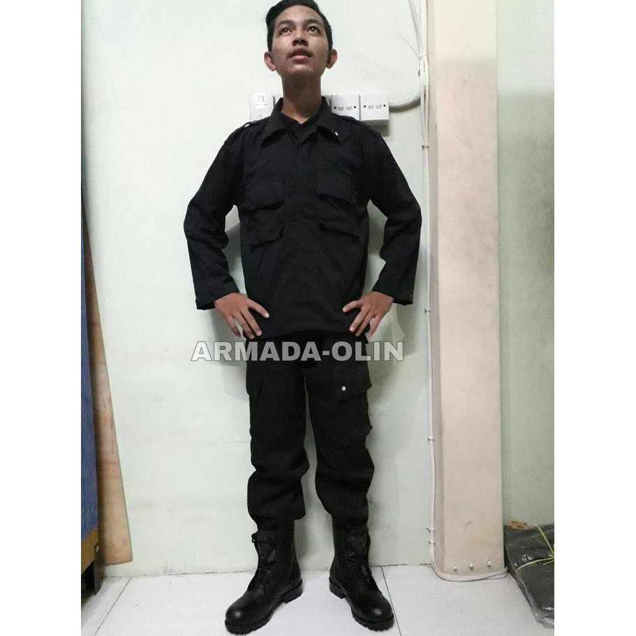 Jual Seragam Pdl security Drill / Seragam pdl satpam Drill | Shopee ...