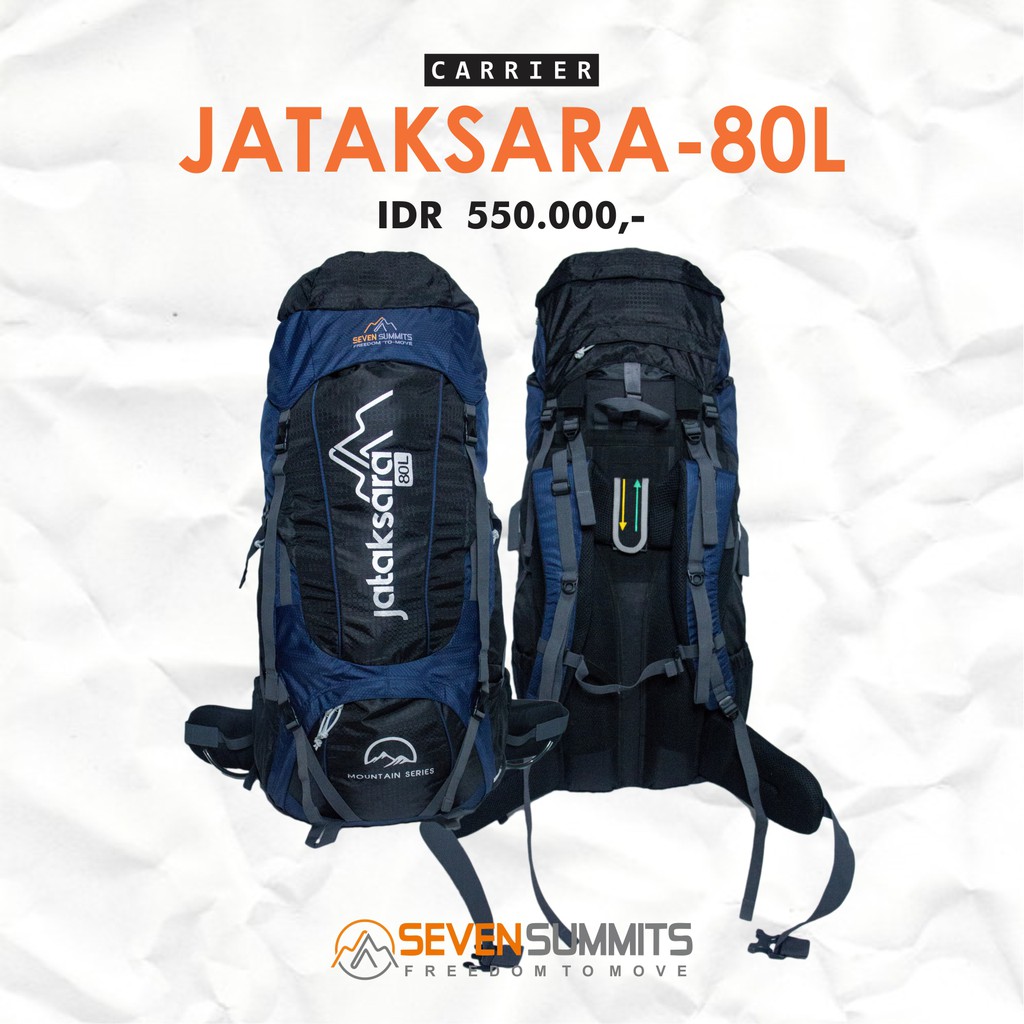 Jual TAS CARRIER JATAKSARA 80L/ TAS GUNUNG SEVEN SUMMITS | Shopee Indonesia