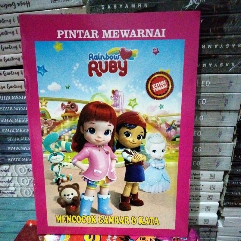 Jual Buku anak TK dan paud Pintar mewarnai rainbow Ruby - seri mencocok gambar & kata | Shopee ...
