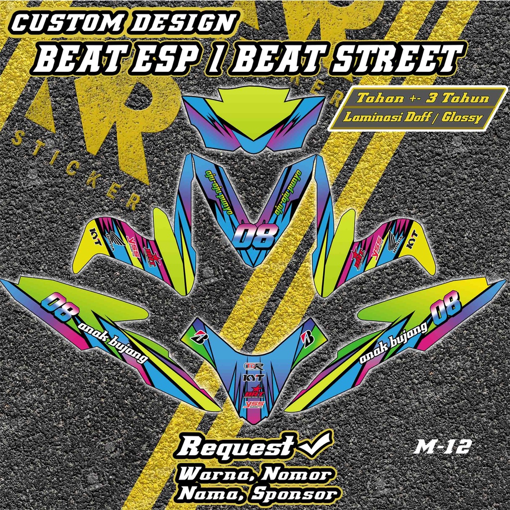 Jual Stiker Decal Fullbody Beat Esp / Beat Street 2017-2019 | Custom ...