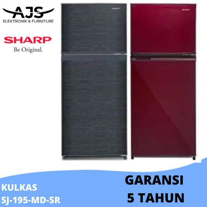 Jual KULKAS SHARP 2 PINTU SJ-195MD SR/SG GARANSI RESMI KAPASITAS 172 L - Abu-abu | Shopee Indonesia