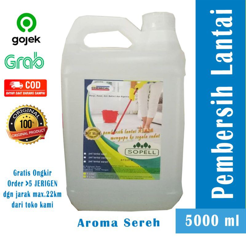 Jual Karbol Sereh Sabun Pel Lantai Anti Bakteri 5 Liter Bening Shopee Indonesia