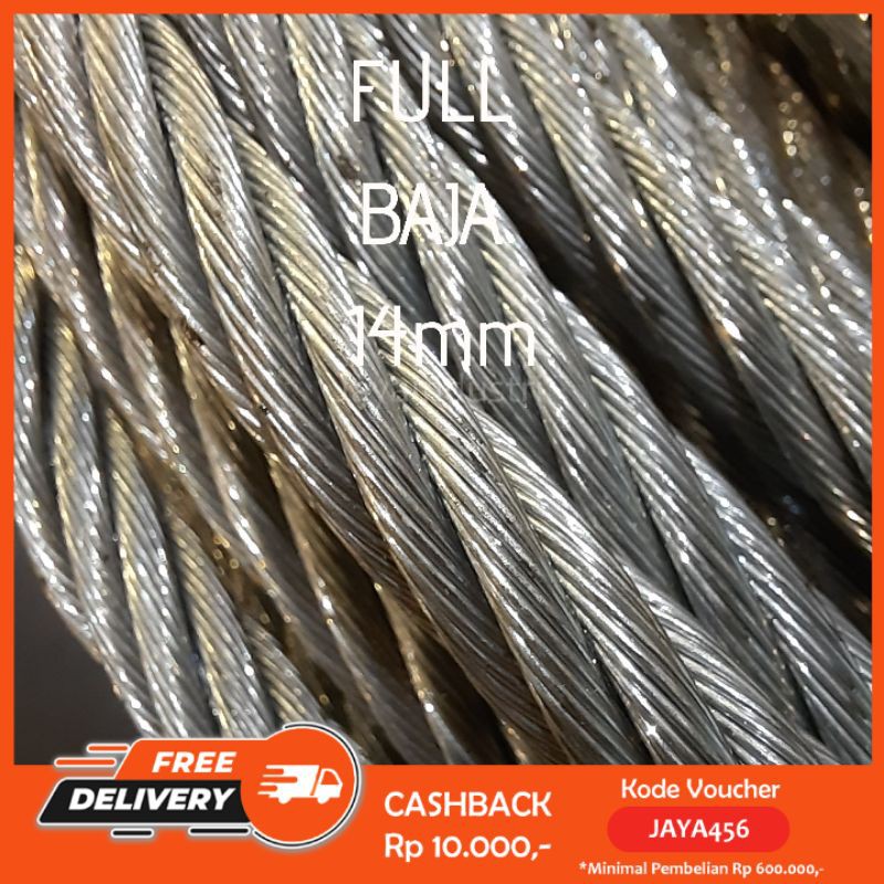 Jual 14mm Kawat Seling Full Baja IWRC 6x19 Tali Sling Untuk Angkat Barang Berat/Derek Truk Wire ...