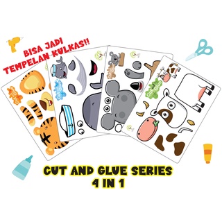 Jual AKTIVITAS MENGGUNTING DAN MENEMPEL / CUT & GLUE ACTIVITIES / PAKET ...