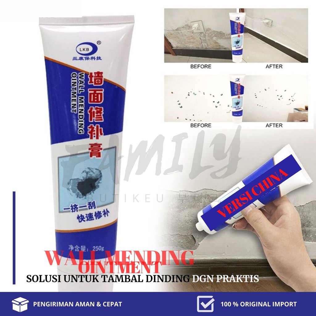 Jual Wall mending ointment Krim tambal dinding pasta / dempul tembok | Shopee Indonesia
