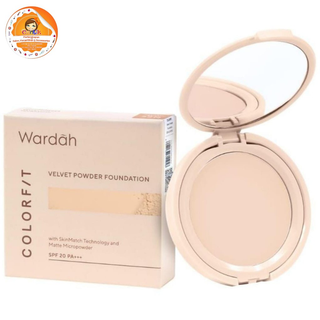 Jual WARDAH COLORFIT VELVET POWDER FONDATION | Shopee Indonesia