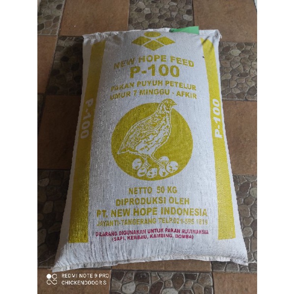 Jual NEW HOPE P 100 P100 PUR PUYUH PETELOR PAKAN BURUNG PUYUH TELOR 50KG GEMAK TELUR BURUNG ...