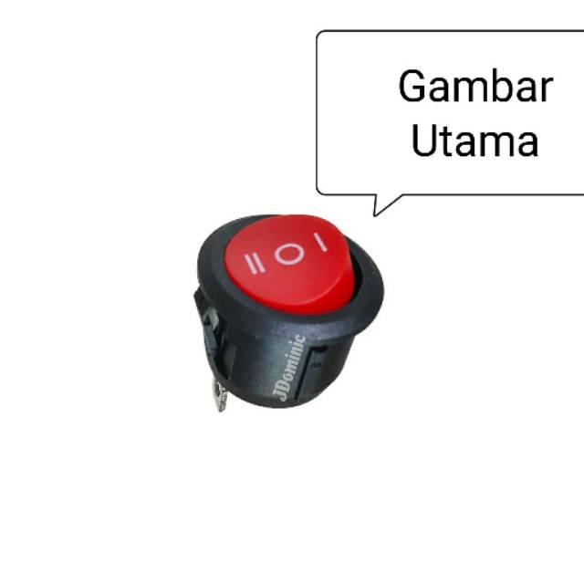 Jual On off saklar kecil bulat KCD2 - listrik setrum strum switch swit ...