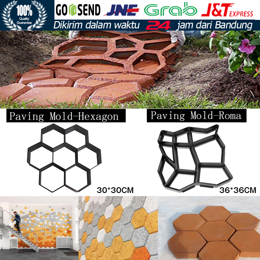 Jual Cetakan Paving Block DIY Paving Blok Mudah Praktis Cetakan Jalan ...