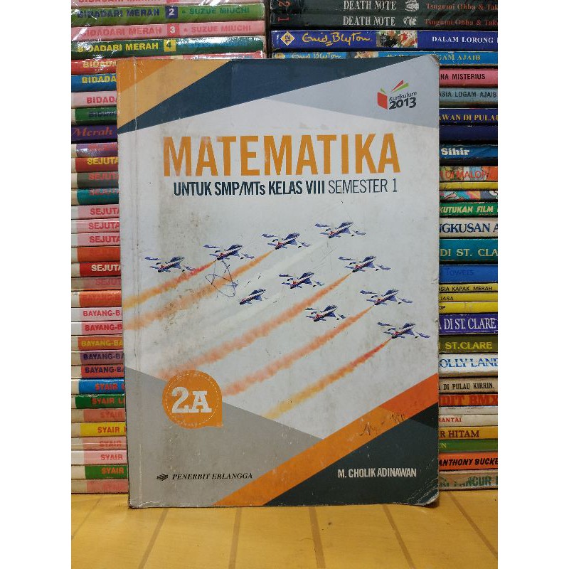 Jual Buku matematika untuk SMP kelas 2 VIII 8 semester 1 kurikulum 2013 revisi erlangga | Shopee ...
