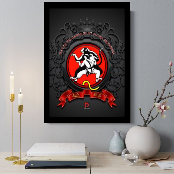 Jual Hiasan Dinding IKSPI Ukuran Besar 47x31 | Hiasan dinding lambang kera sakti | Hiasan ...