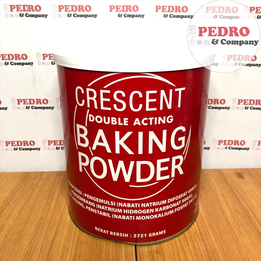 Jual Crescent double acting baking powder 2721 gram - kaleng besar ...