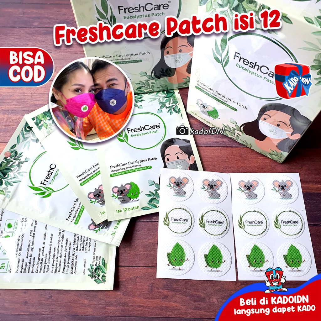 Jual Freshcare Pact Eucalyptus / stiker masker aroma isi 12 patch ...