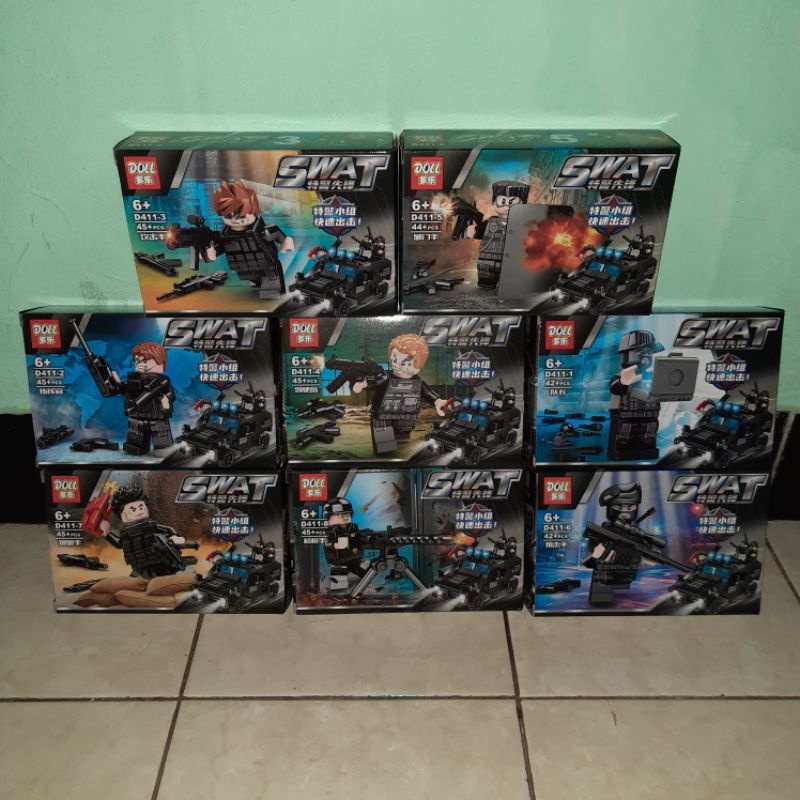 Jual Mainan Lego Brick Army Tentara Soldier Swat Militer Jeep (8 seri ...