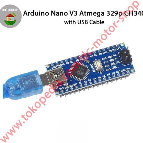 Jual Arduino Nano V3 CH340 Clone Atmega328P Weld / sudah di solder ...