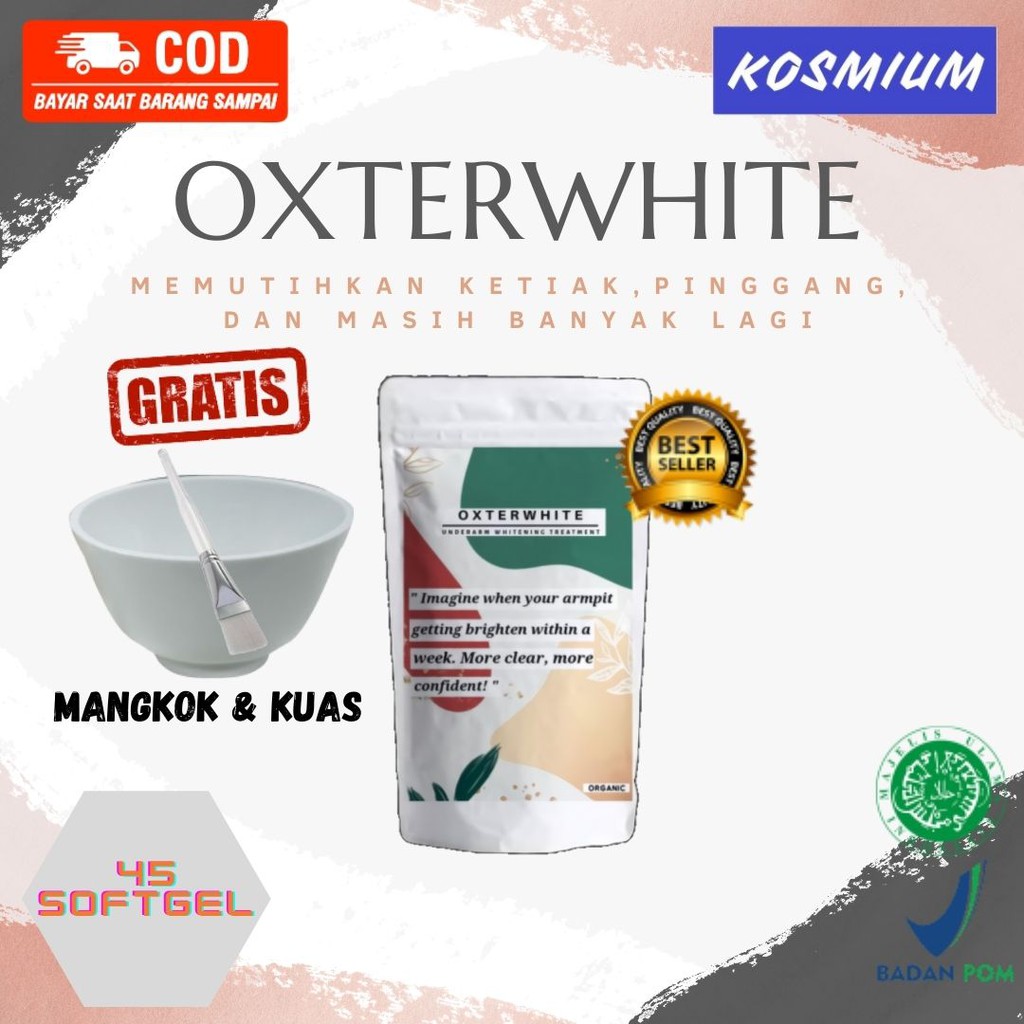 Jual Oxterwhite Original Pemutih Ketiak Lipatan Kulit Gelap Pemutih ...