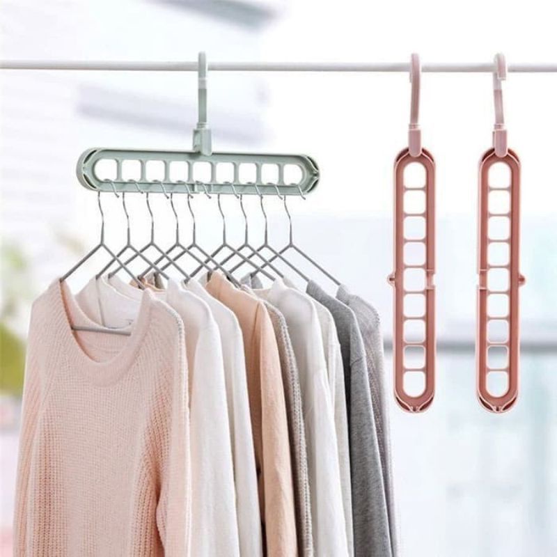 Jual Kastok baju / Magic Hanger 9 in 1/ gantungan baju 9 lubang ...