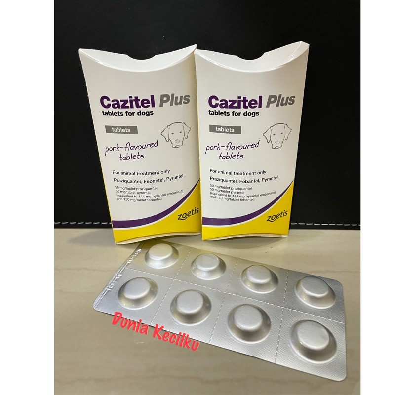 Jual Cazitel Plus for Dogs / Obat Cacing Anjing Per Tablet | Shopee ...