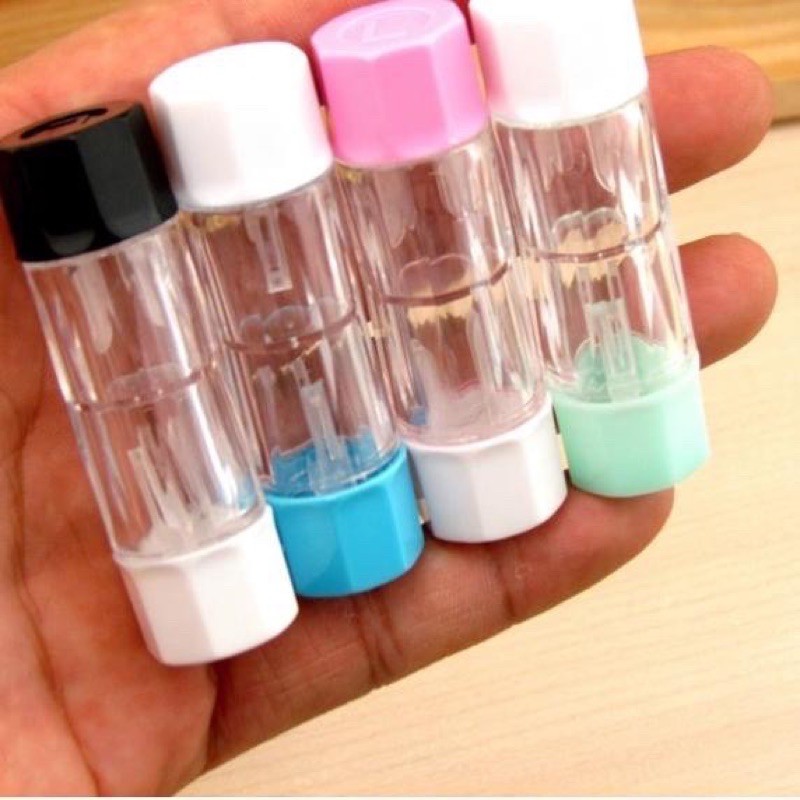 Jual Lenscase Tabung Botol Soflens / Tempat Softlens Lens Case Soflen ...