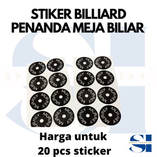 Jual Stiker Billiard Penanda Meja Biliar Titik Hitam Bola Sticker ...