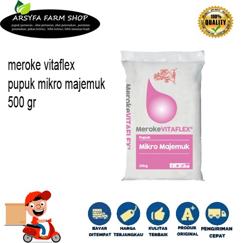 Jual PUPUK Meroke VITAFLEX 500 gr - Nutrisi Mikro Lengkap Hidroponik ...