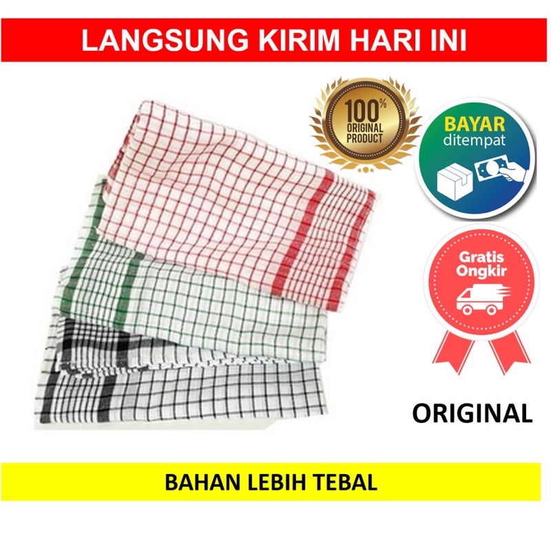Jual Kain Serbet Lap Tangan Lap Meja Lap Piring Lap Dapur Murah ...