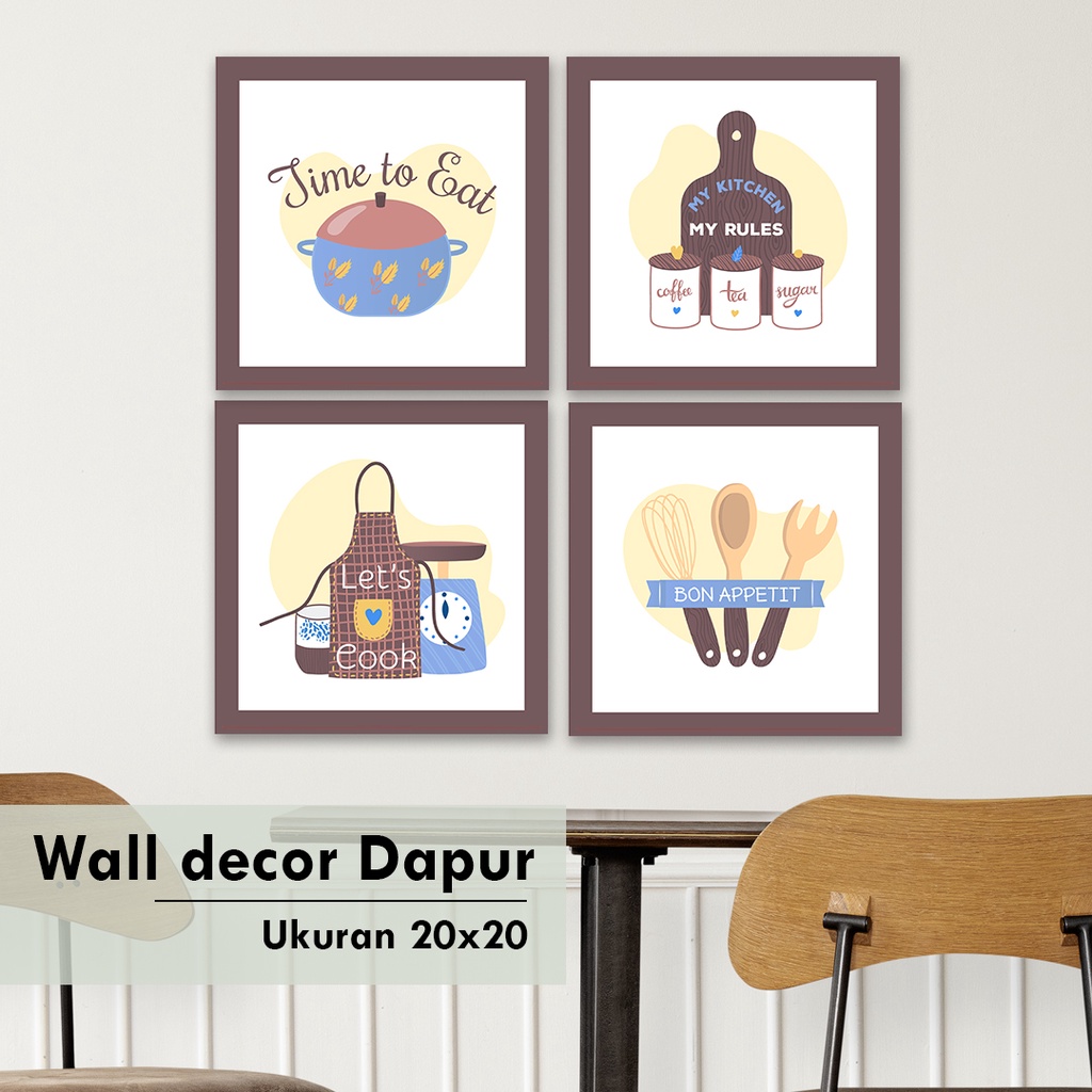 Jual Poster Hiasan dinding Pajangan Rumah dapur aesthetic wall decor ...