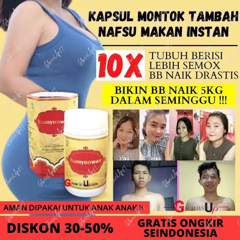 Jual SAMYWAN /SAM YUN WAN GEMUK BADAN BPOM HERBAL 100% ORIGINAL BISA ...