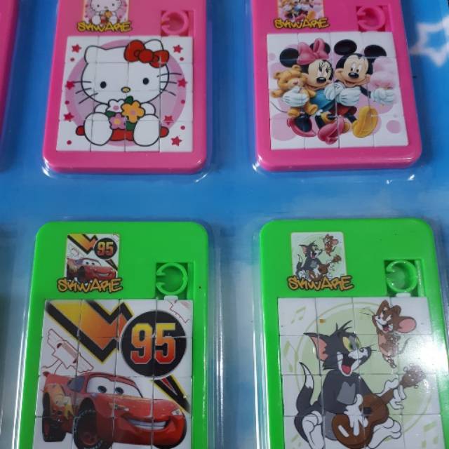Mainan edukasi mengasah otak puzzle geser besar dari plastik SKU K054 ...