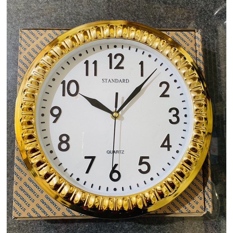 Jual Jam dinding merk STANDARD model bulat kode 101M | Shopee Indonesia