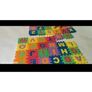 Jual Puzzle Pazel Anak 3 Tahun Gabus Foam Mainan Edukasi Huruf & Angka ...