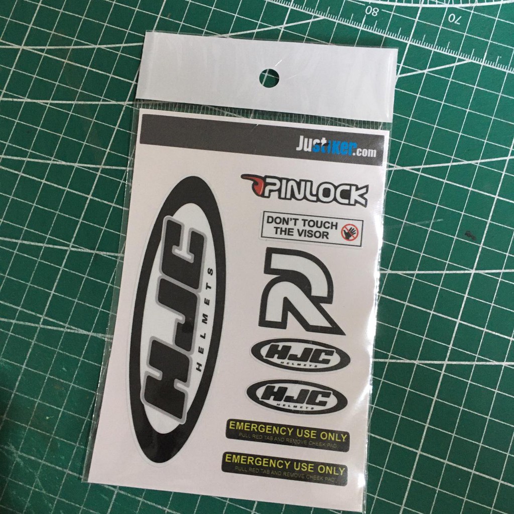 Jual HJC Sticker Visor Helm, Logo Helm Dan Sticker Visor HJC | Shopee ...