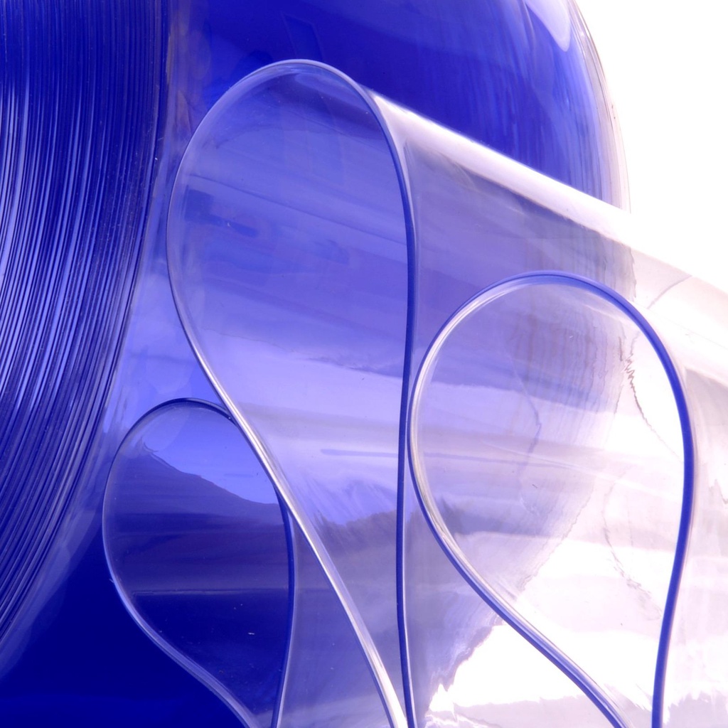 Jual Tirai plastik pvc curtain warna blue clear / PVC strip curtain 2mm ...