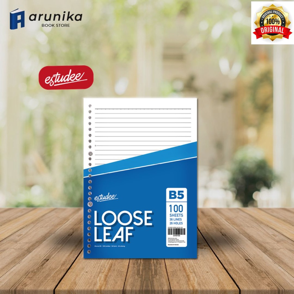 Jual Loose Leaf Estudee Ukuran B5 Isi 100 Lembar - Bergaris | Shopee Indonesia