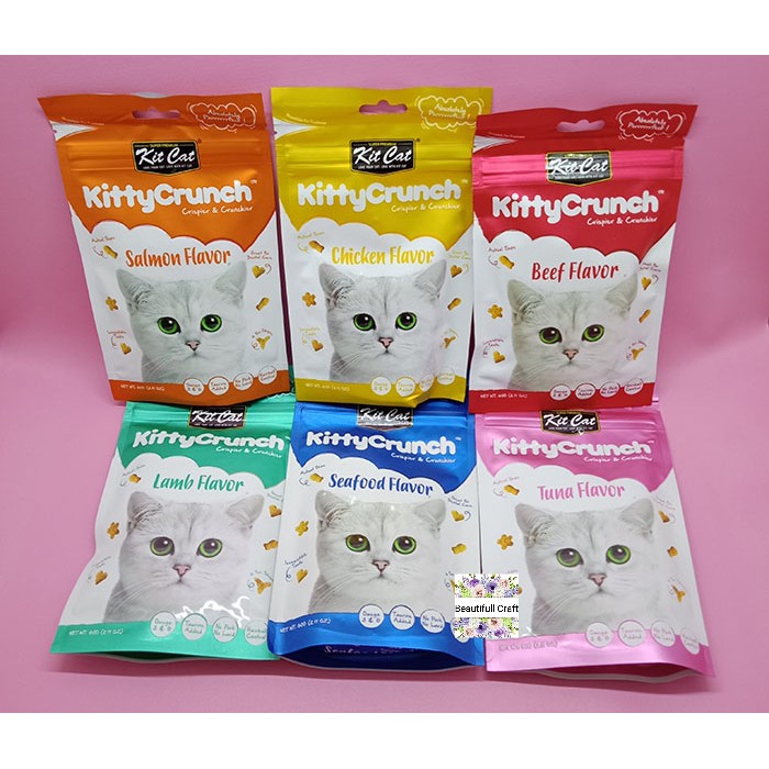 Jual KIT CAT KITTY CRUNCH - CAMILAN KUCING -CAT SNACK 60GR | Shopee ...
