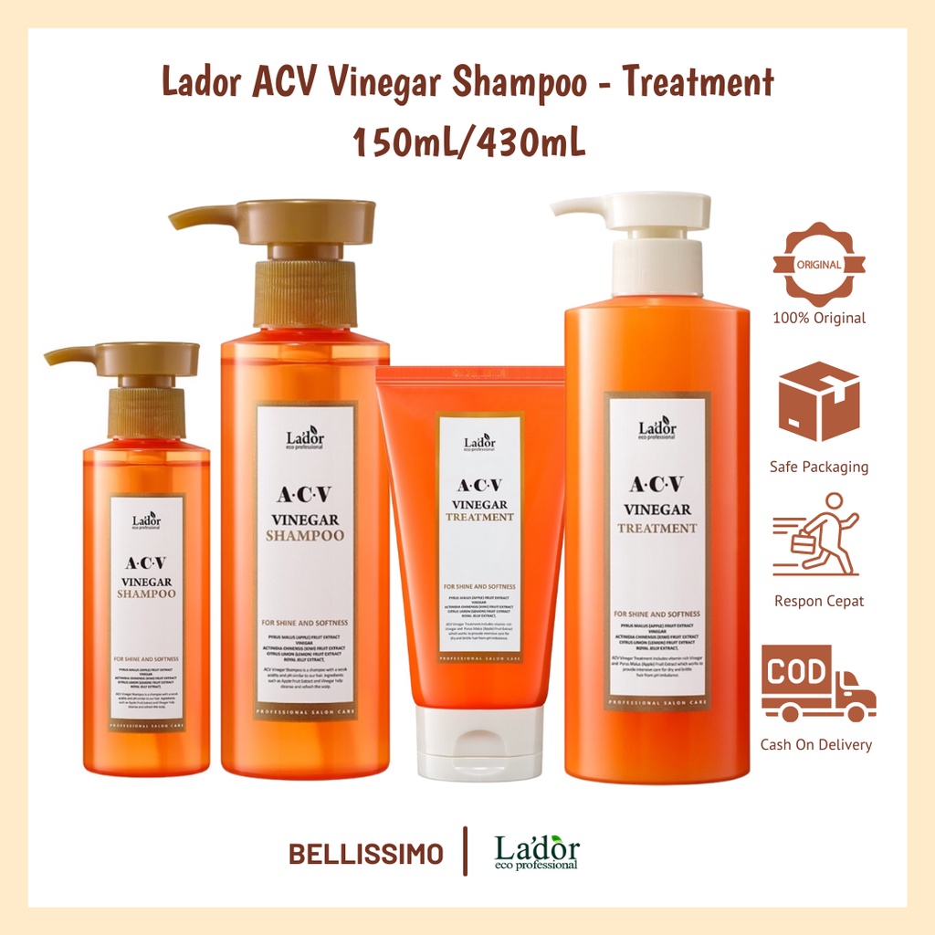 Jual Lador ACV Vinegar Shampoo - Treatment 150mL/430mL | Shopee Indonesia
