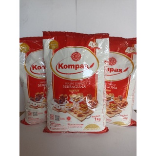 Jual Tepung Terigu Kompas Kemasan 1kg Terigu Kemasan 1 kg Terigu Kompas ...