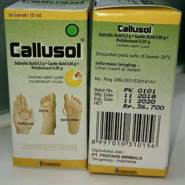 Jual Callusol 10ml | Shopee Indonesia