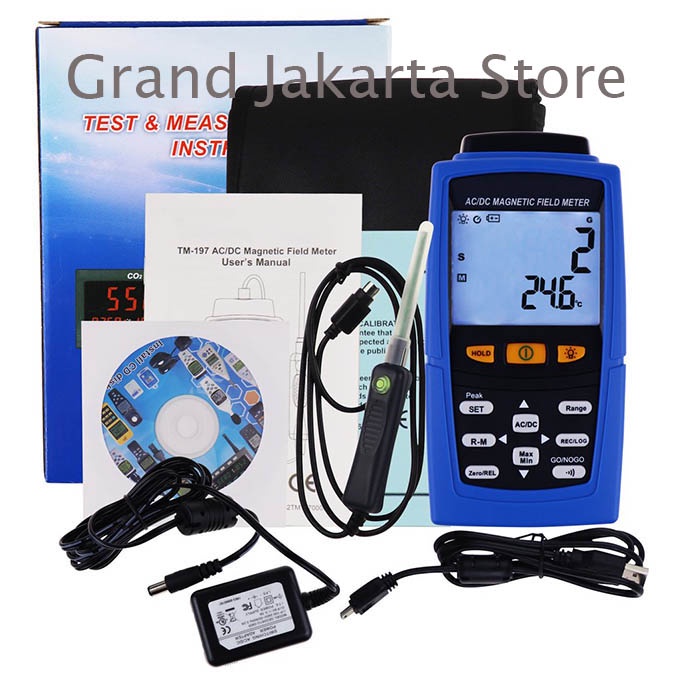 Jual AC DC Magnet Field Meter Tenmars TM197 Strength Tesla Gauss ...
