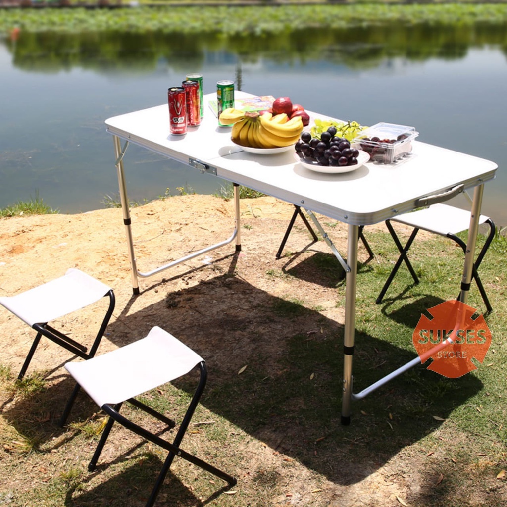 Jual Meja Lipat Koper Portable / Folding Table / Meja Lipat Serbaguna ...