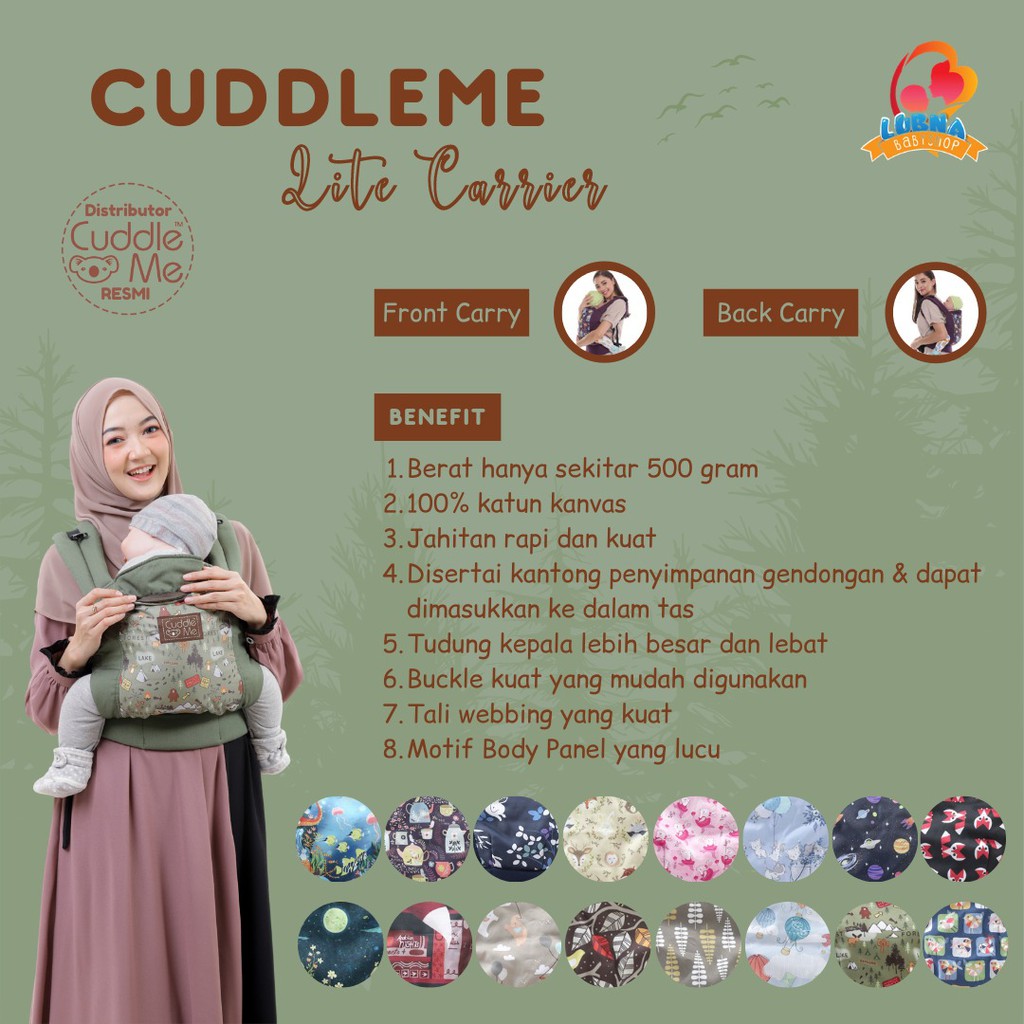 Cuddleme | Cuddle me Lite Carrier (Gendongan Bayi Cuddleme) gendongan ...