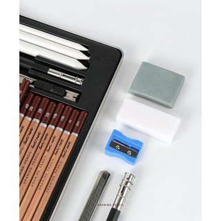 Jual PERALATAN MELUKIS PENSIL GAMBAR SKETSA SET WARNA SKETCH PENCIL ...
