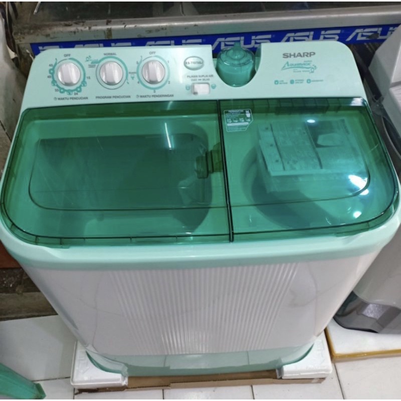 Jual MESIN CUCI SHARP ES T 1070 SJ 10Kg 2 tabung low watt | Shopee ...