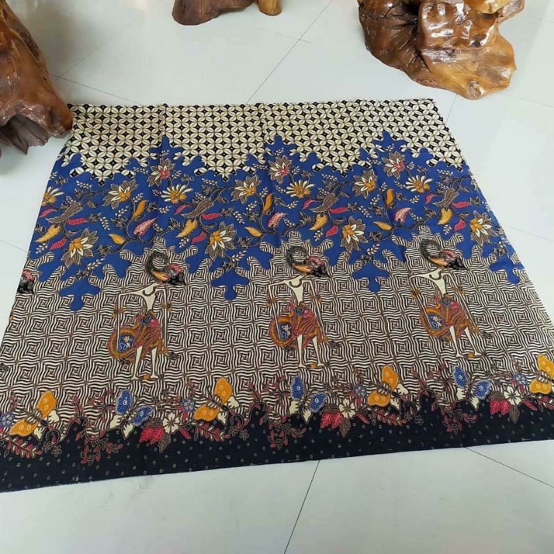 Jual batik solo motif wayang gunungan biru.. | Shopee Indonesia